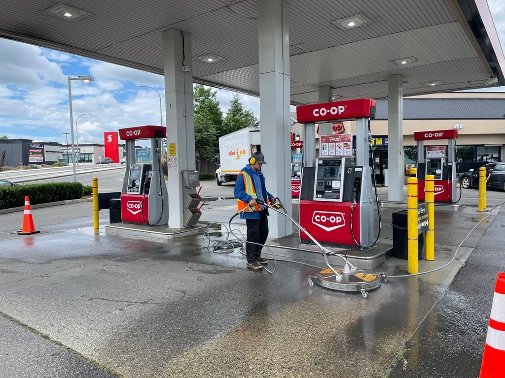 Gas Station Cleaning by FUSE Power Washing